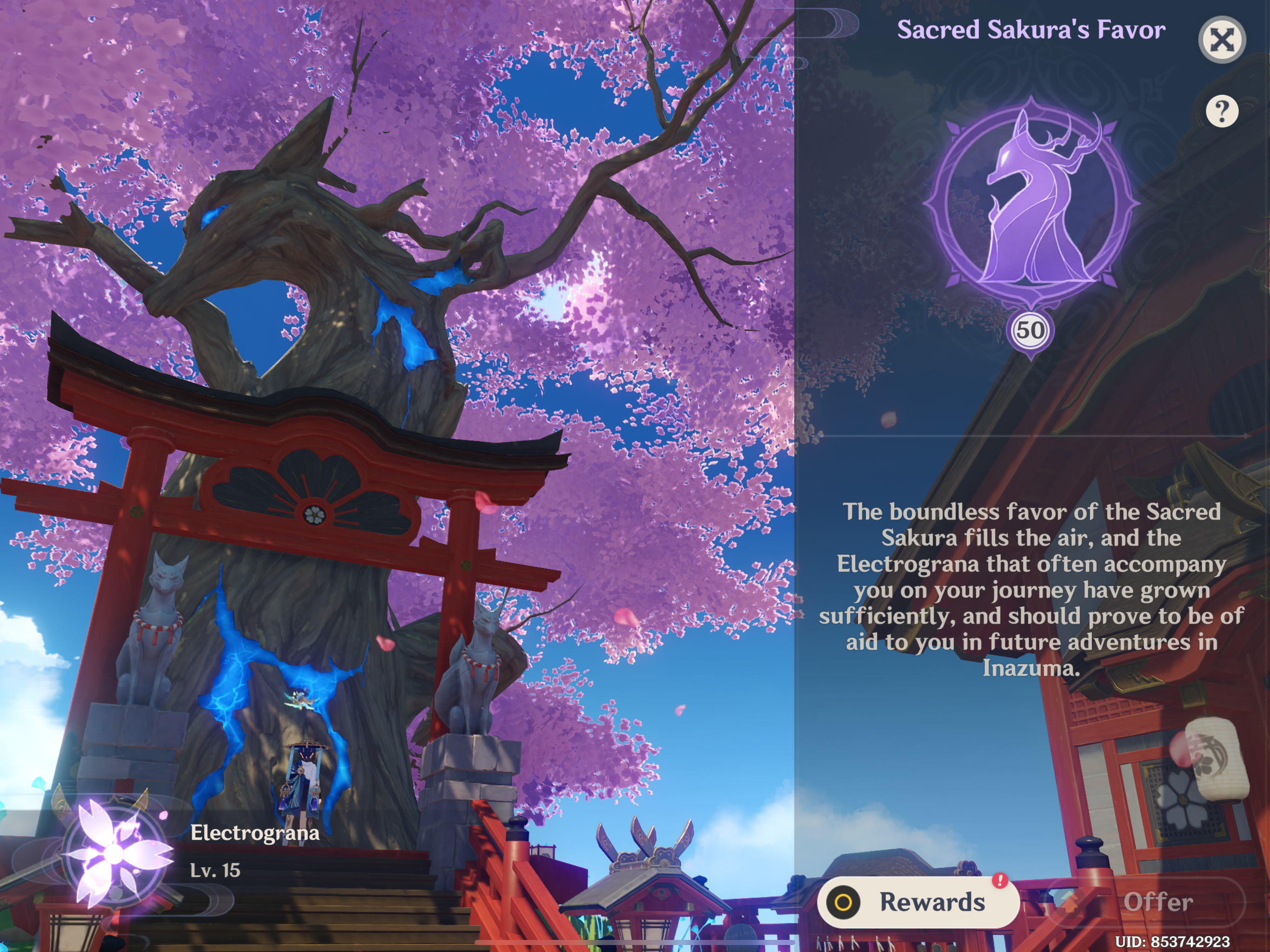 Finally the Sakura tree is maxed Genshin Impact | HoYoLAB