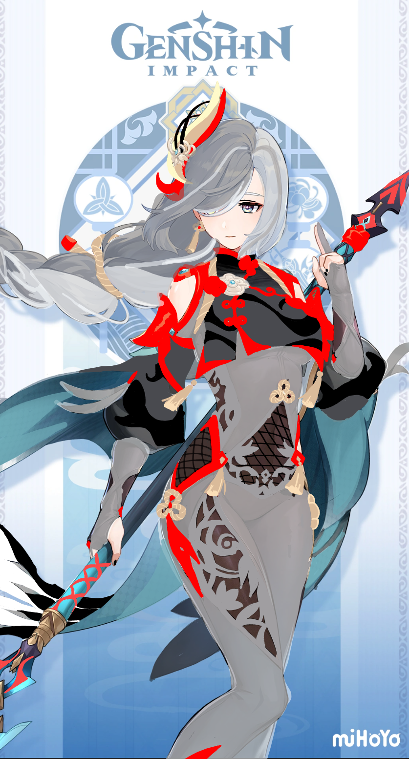 Shenhe colors SWAPPED Genshin Impact | HoYoLAB