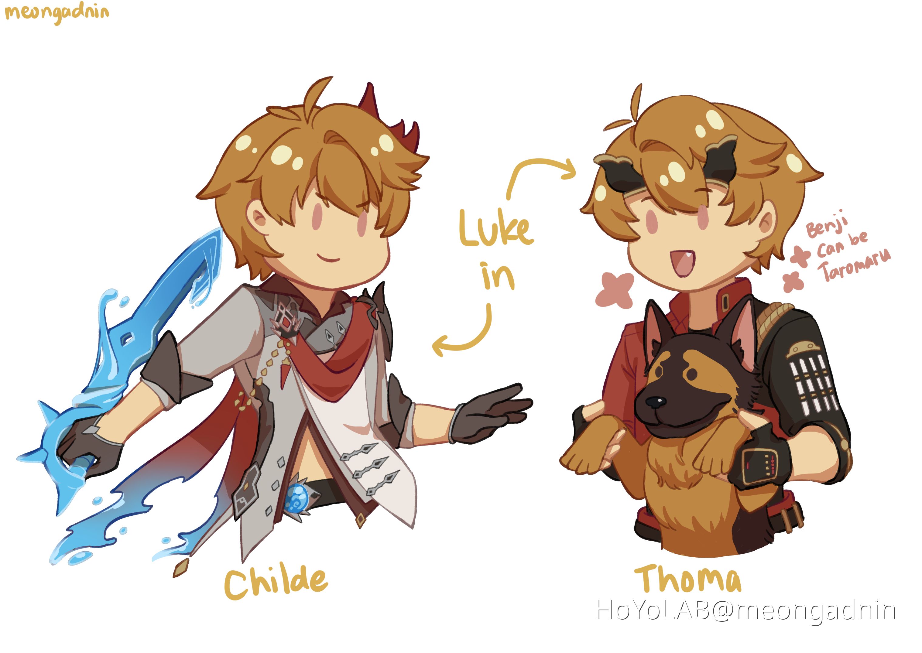 Luke in Genshin Clothes (part 2) Tears of Themis | HoYoLAB