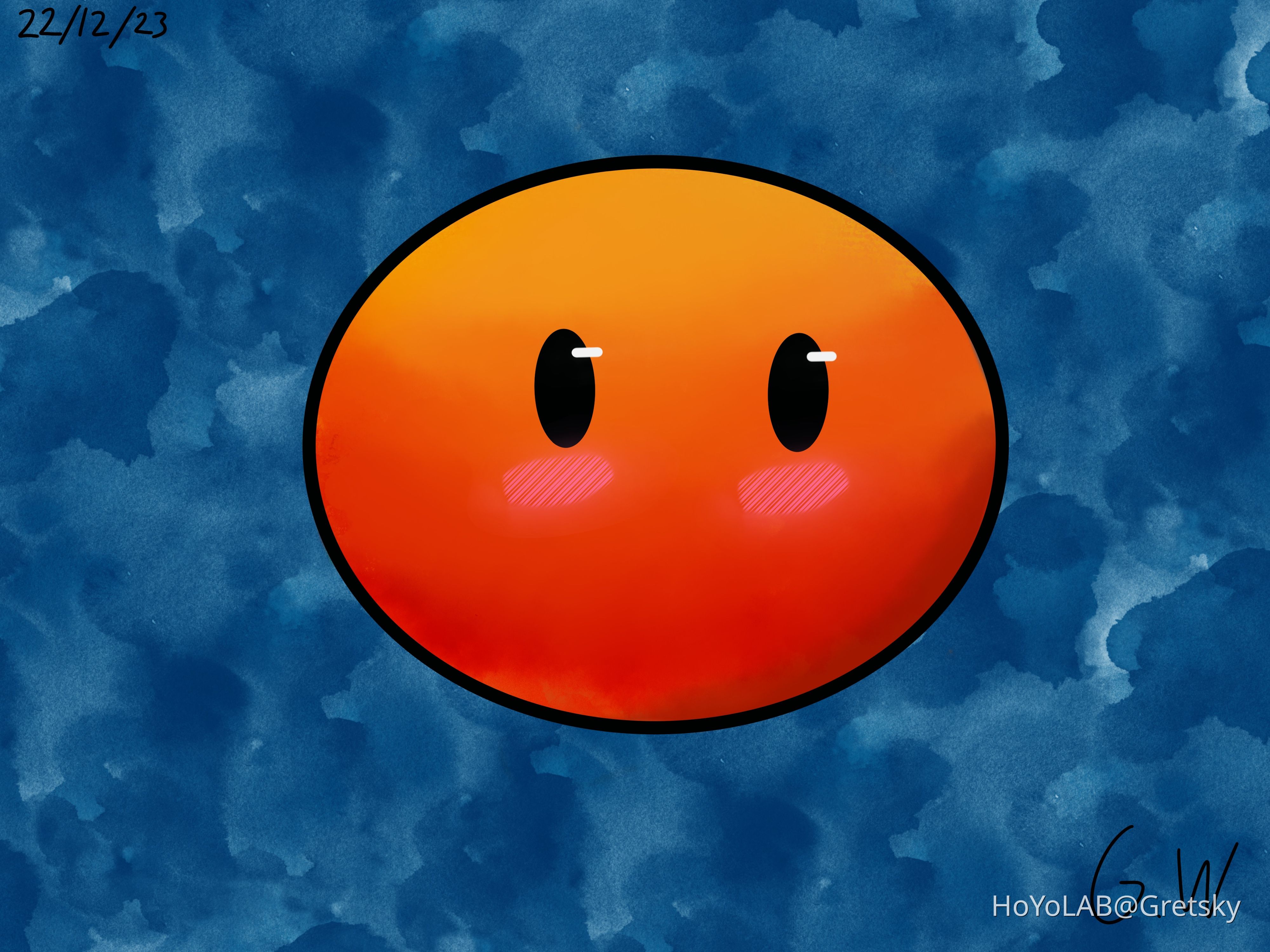 Pyro slime fanart! Genshin Impact | HoYoLAB