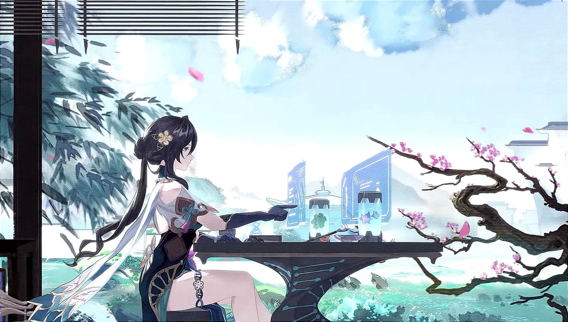 RUAN MEI'S WALLPAPER FROM "MYRIAD CELESTIA TRAILER". Video is in the comments. Honkai: Star Rail ...