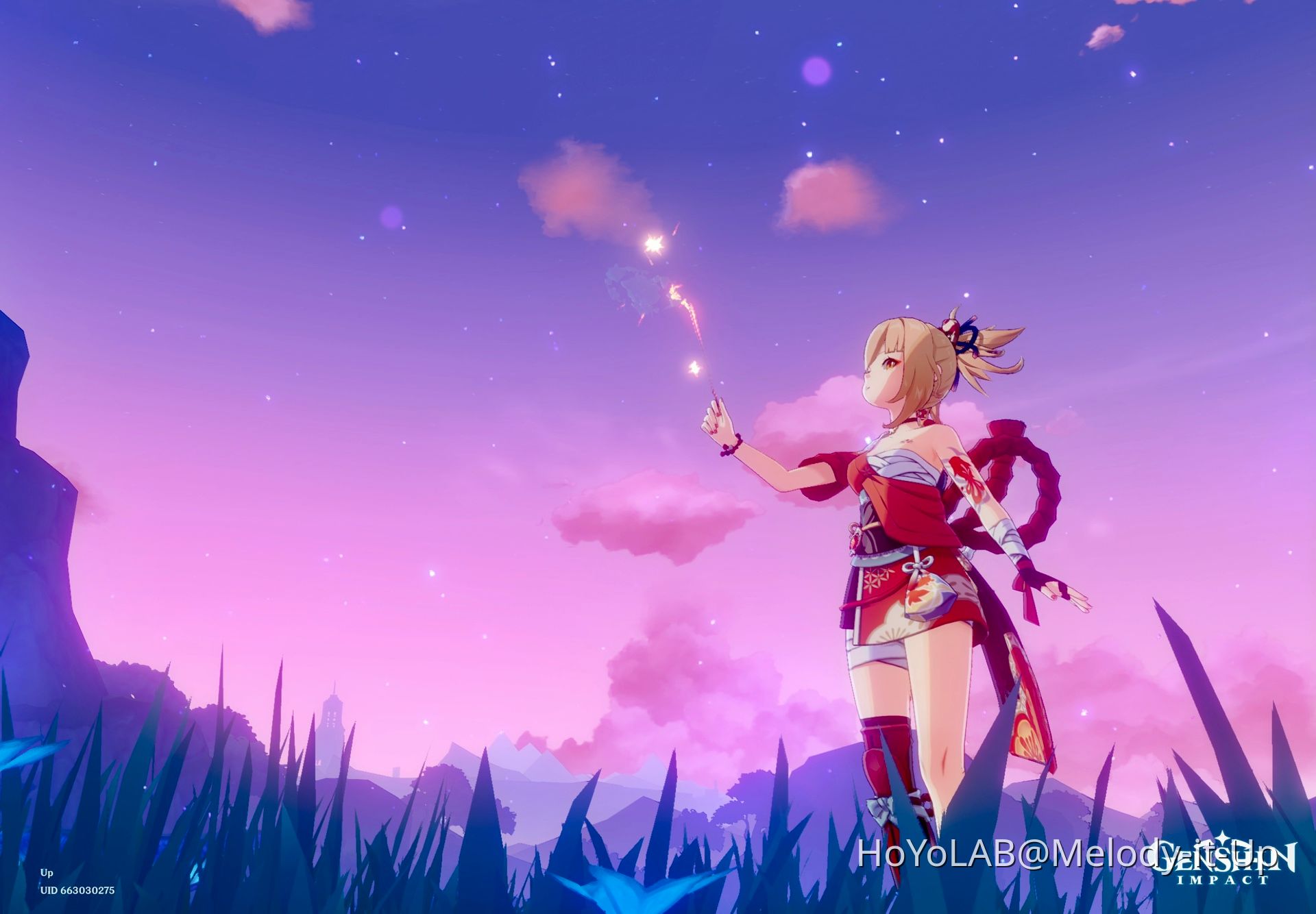 Pink sky~ Genshin Impact | HoYoLAB