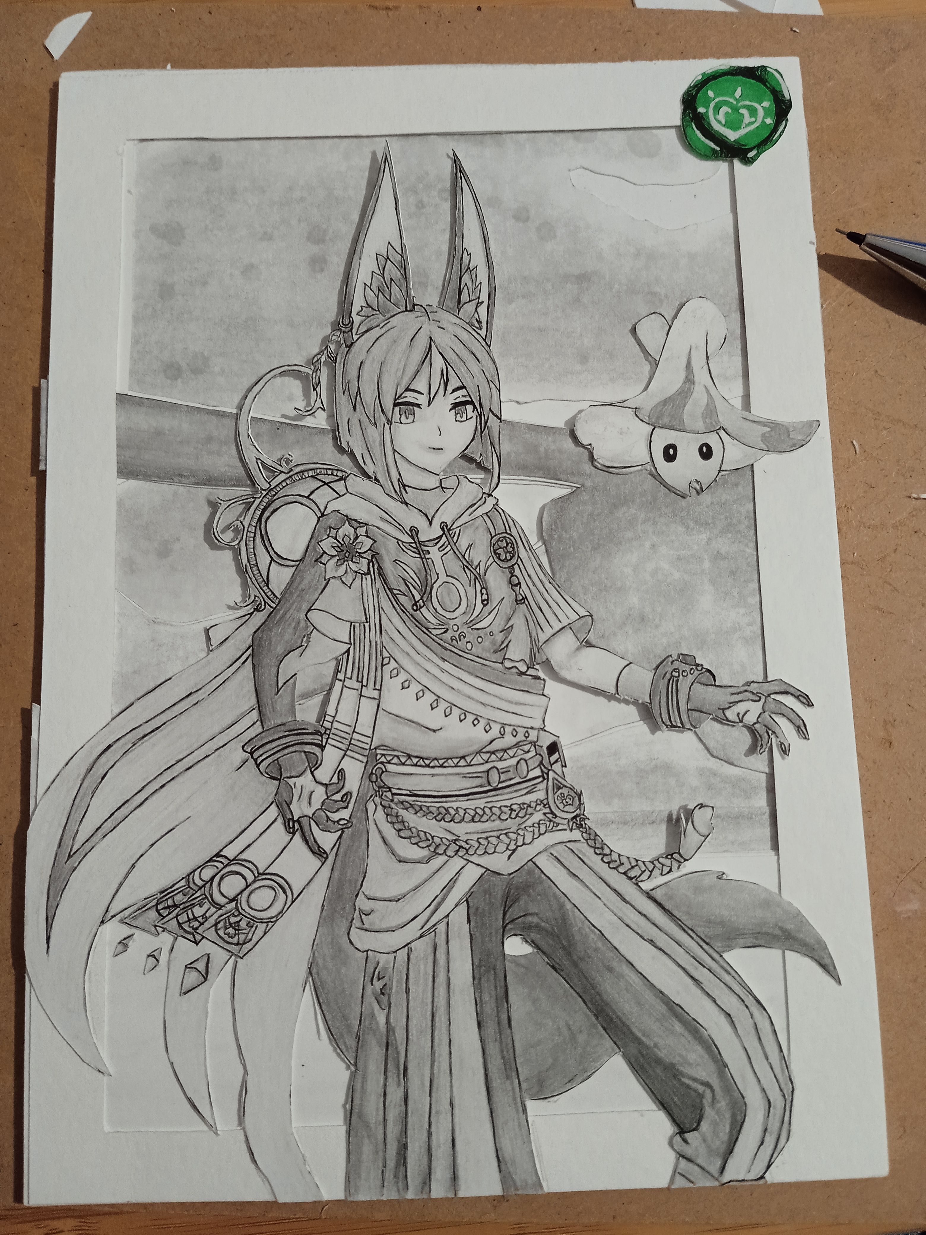 I made this Tighnari drawing :) Genshin Impact | HoYoLAB