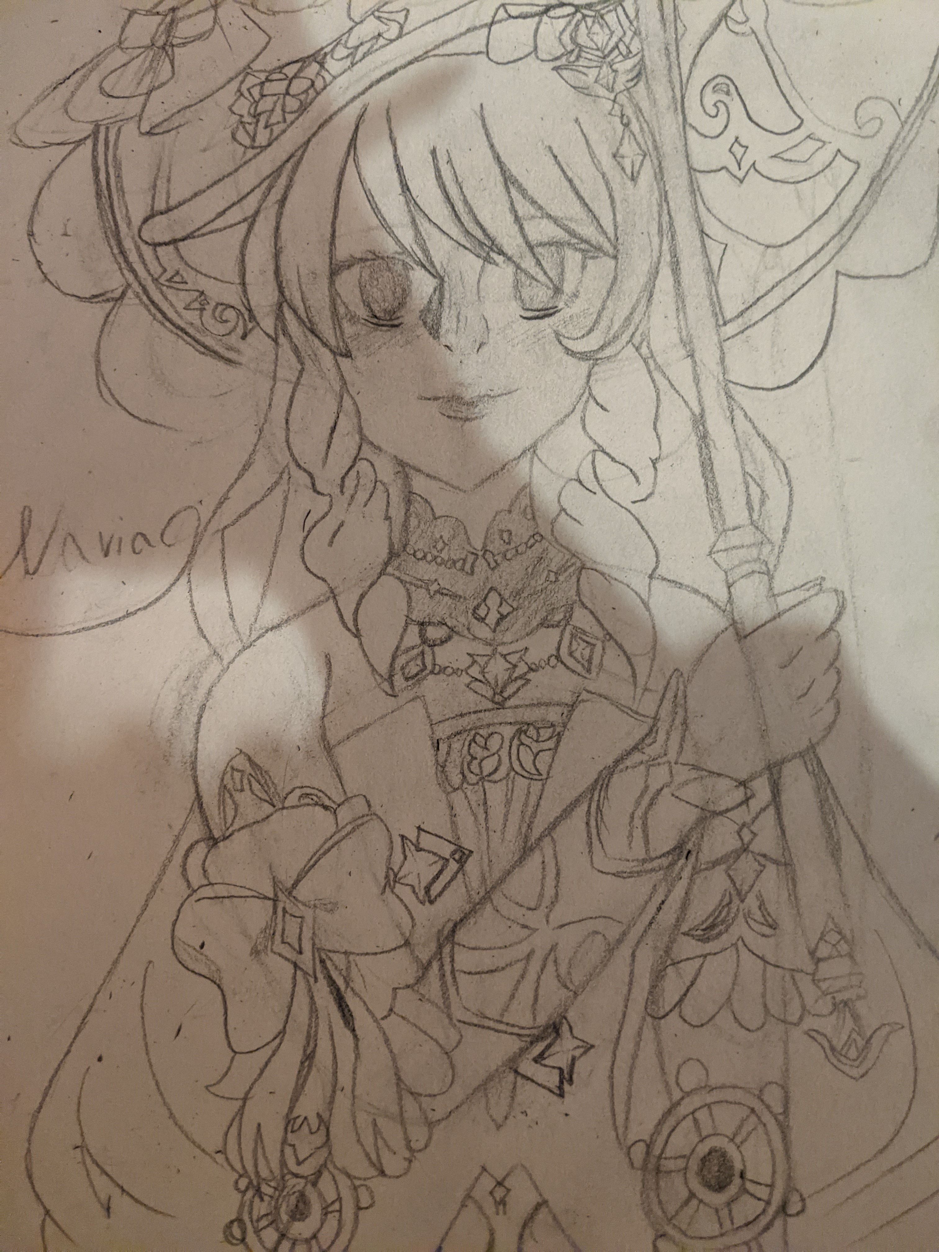 Navia sketch Genshin Impact | HoYoLAB