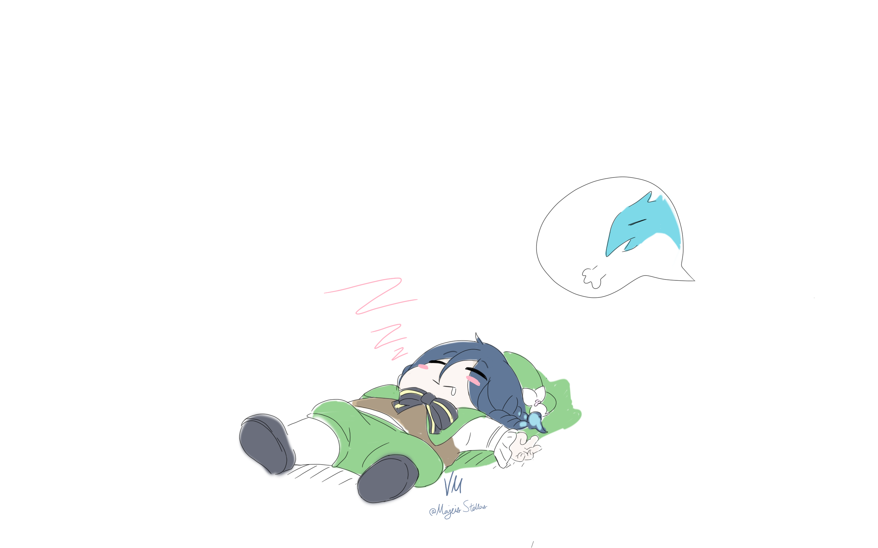 Smol Sleeping Venti (⁠⸝⁠⸝⁠⸝⁠´⁠꒳⁠`⁠⸝⁠⸝⁠⸝⁠) Genshin Impact | HoYoLAB