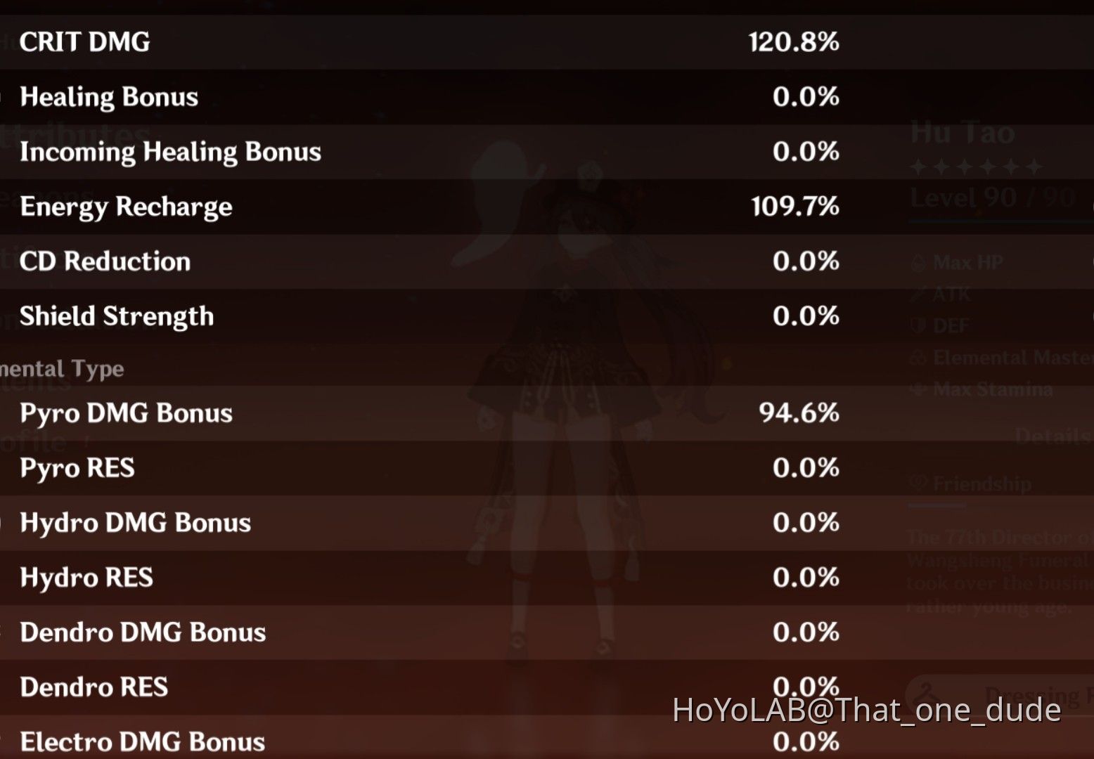 Pyro dmg bonus? check. crit dmg? check. my hu tao trying to survive ...