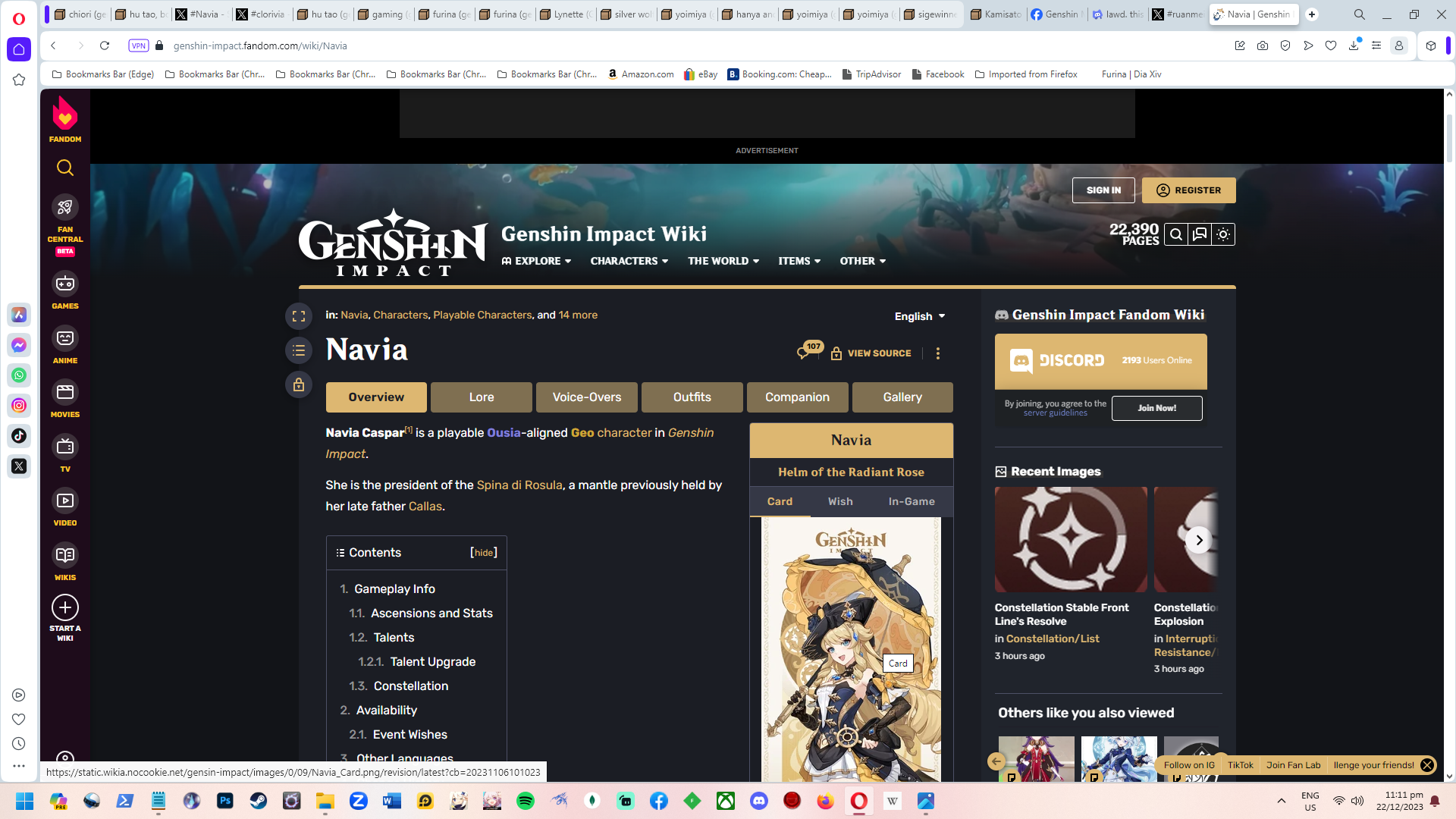 She has a last name. Lady Navia Caspar is HER. Genshin Impact | HoYoLAB