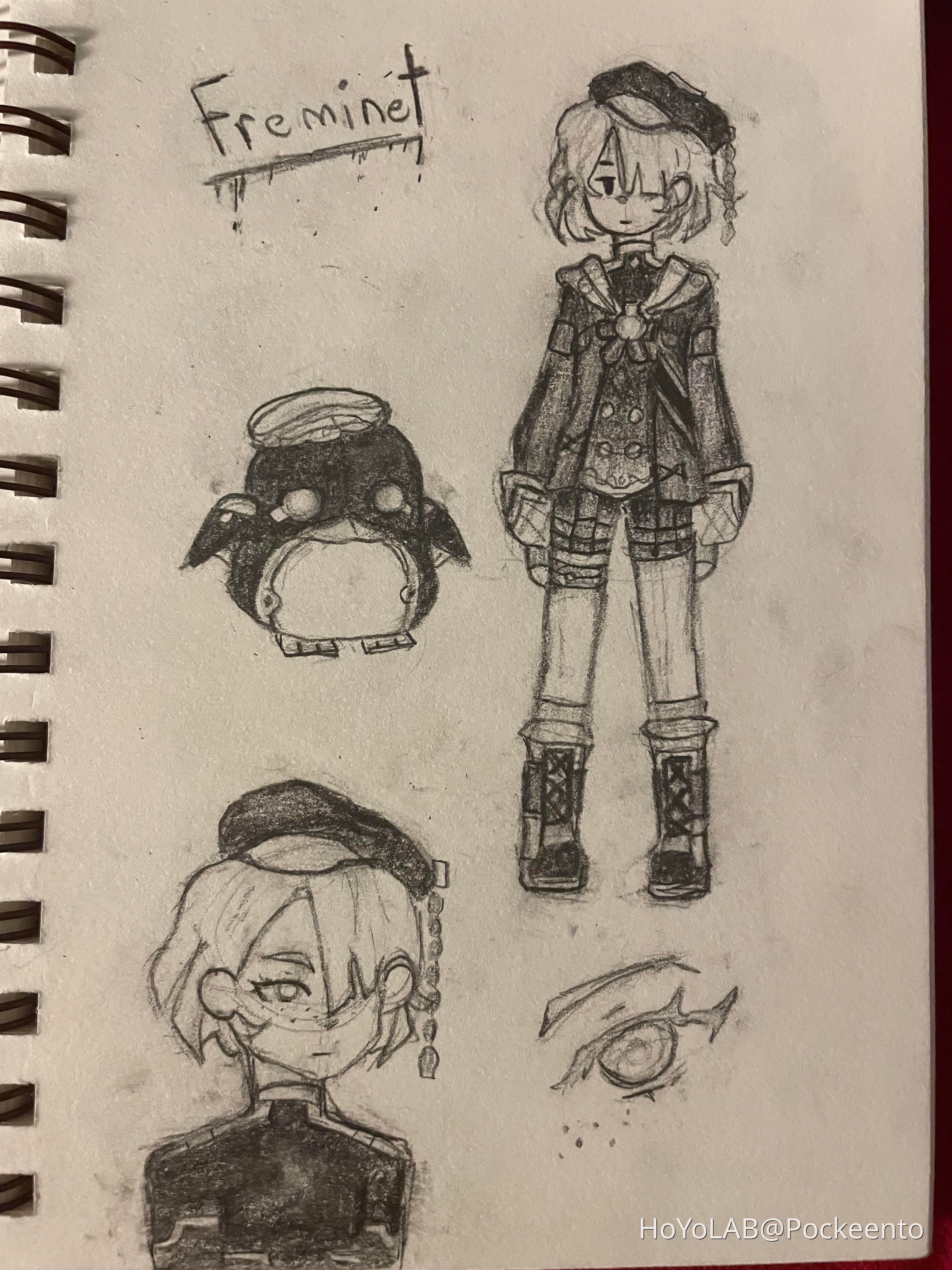 Freminet Sketch | celebrating that i finished my exams yay Genshin ...