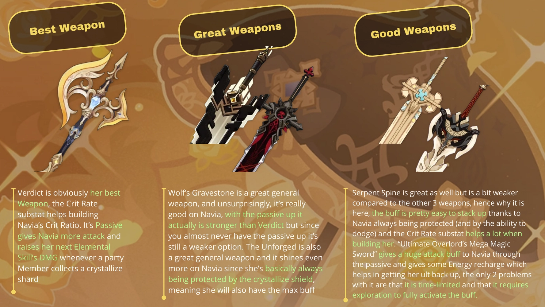 [Version 4.3] How to Navia - An In-depth guide to the geo queen Navia ...