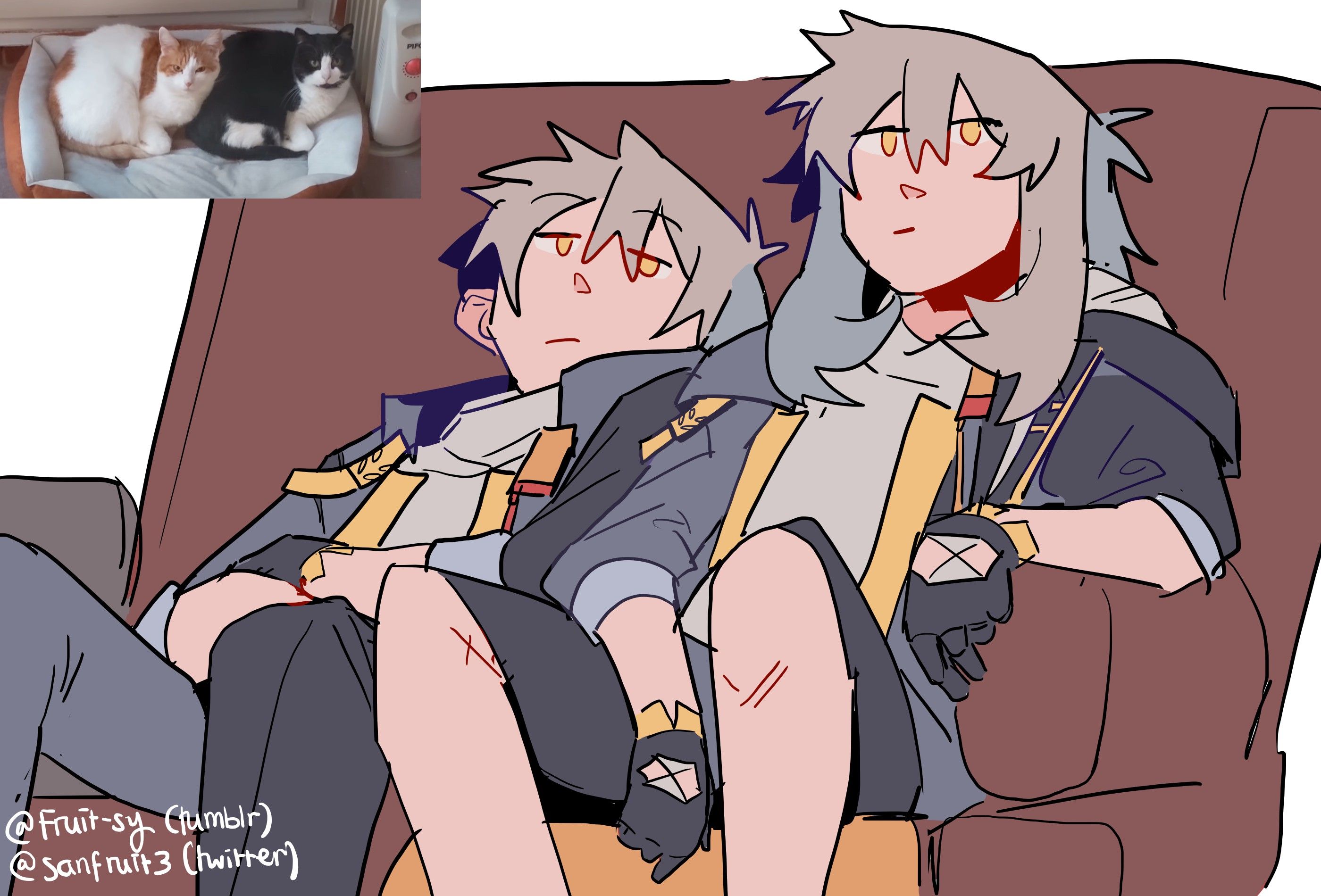 Stelle and Caelus, the trash siblings Honkai: Star Rail | HoYoLAB