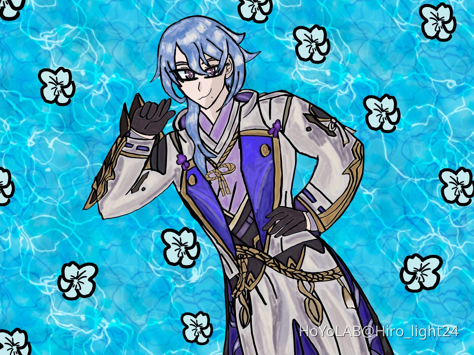 First drawing in a new drawing app Genshin Impact | HoYoLAB