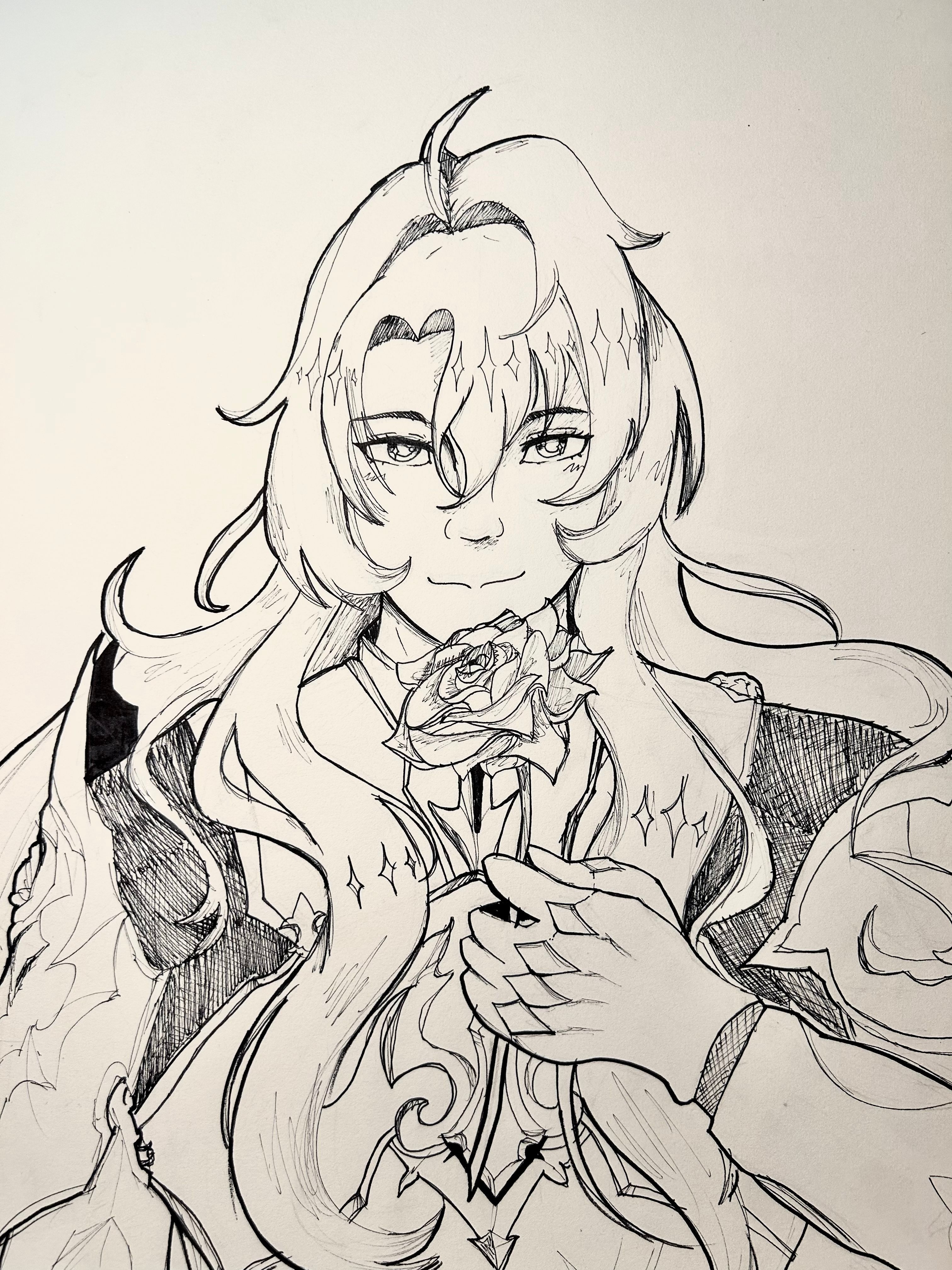 🌹A rose for you🌹 - Argenti Fanart Honkai: Star Rail | HoYoLAB