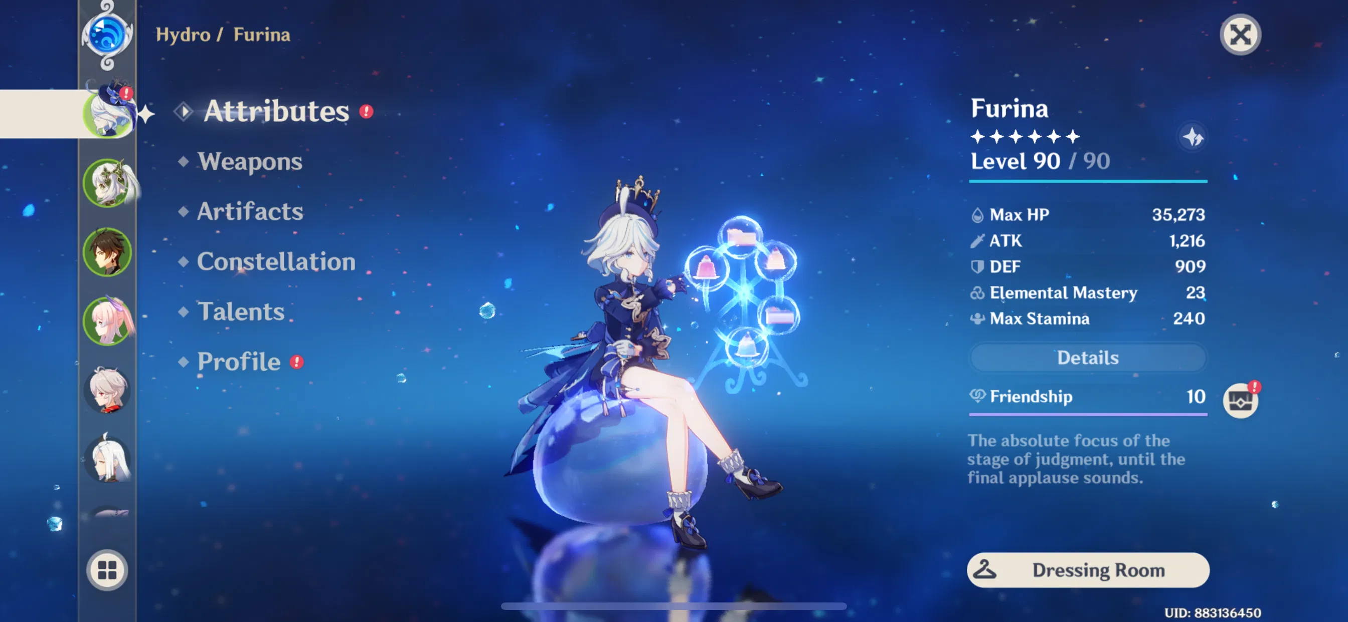 Furina namecard 🩵💙 Genshin Impact | HoYoLAB