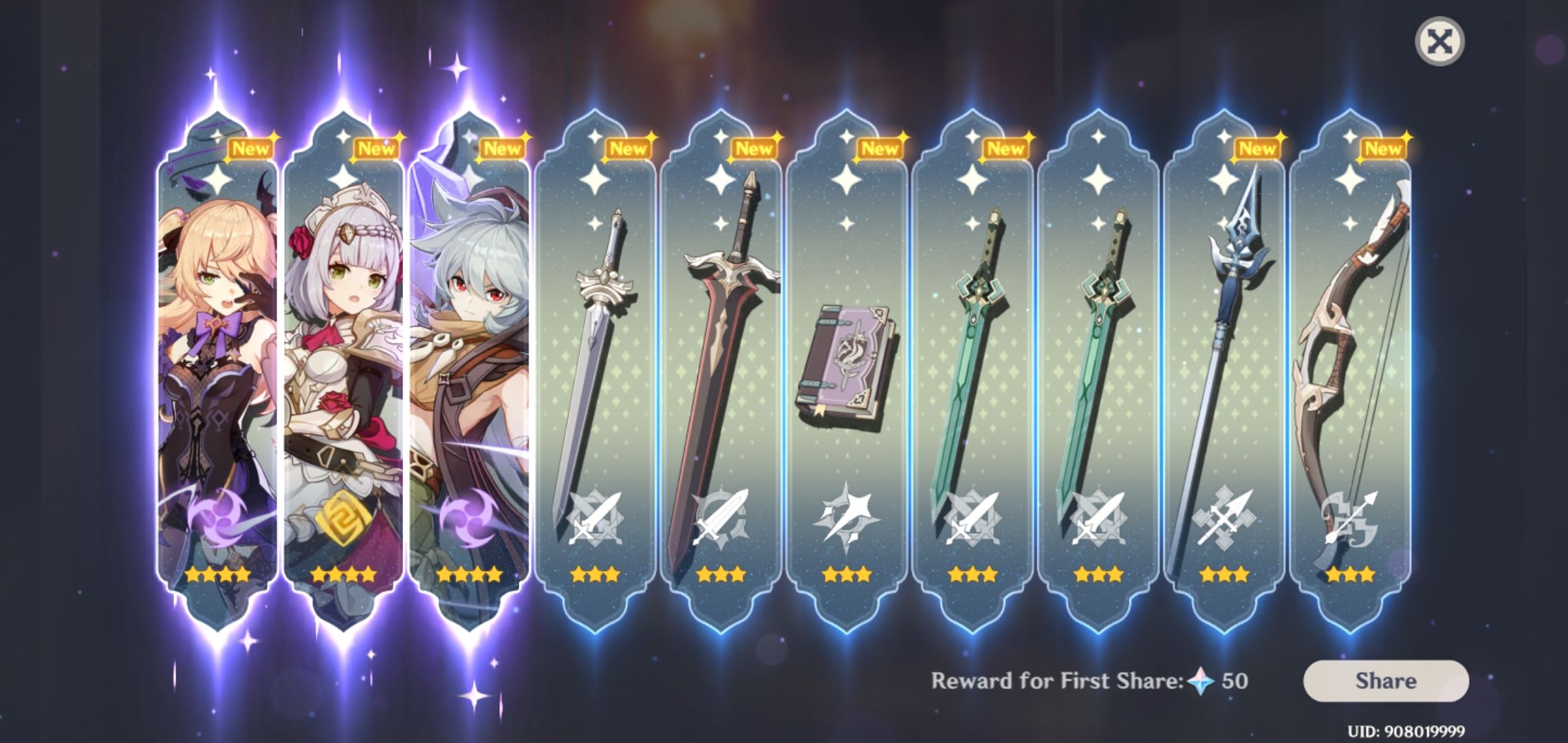 Started a new acc randomly, is this a good starter pull-? Genshin ...