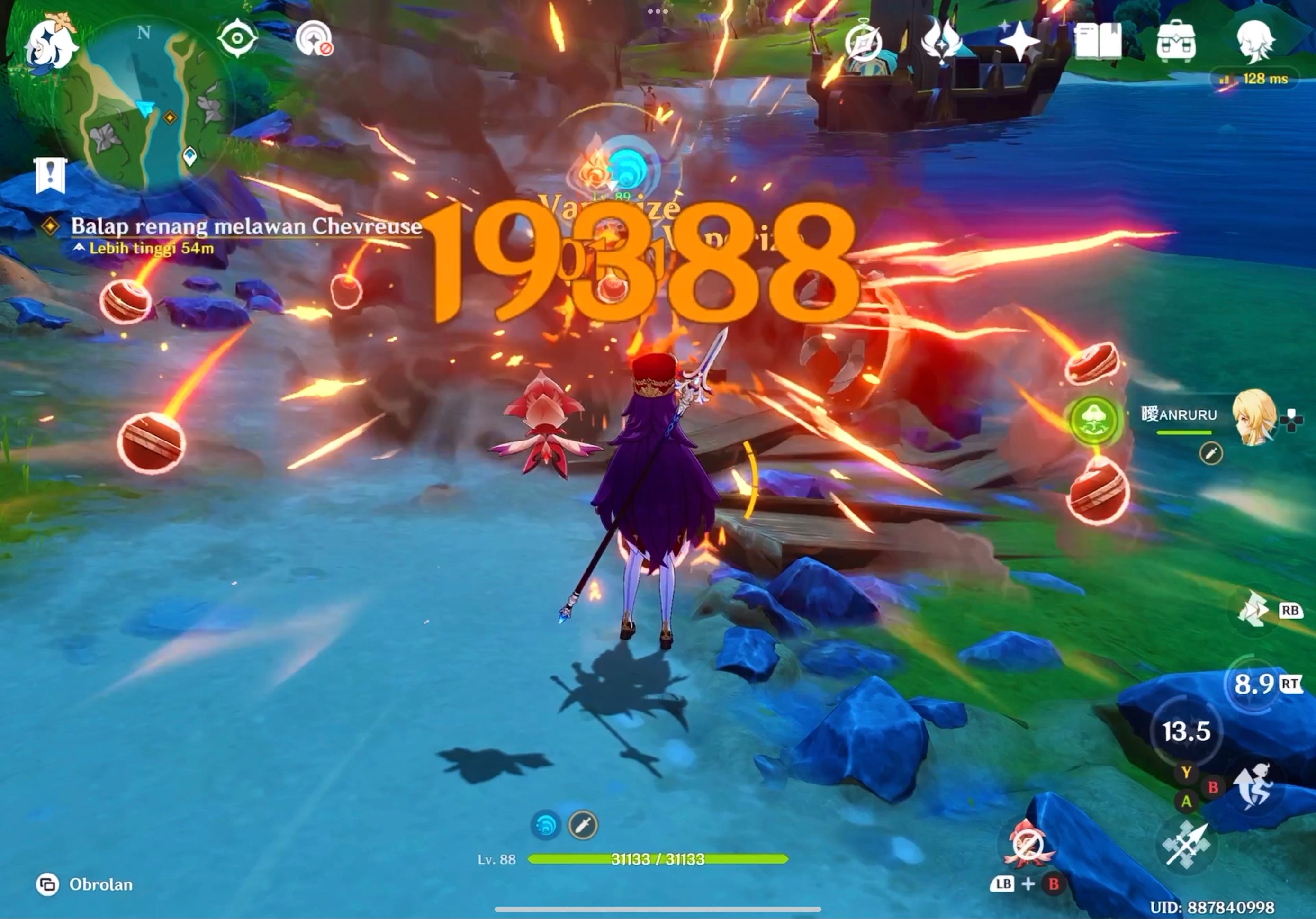 Sepertinya burst nya bakalan OP ,, CDM 91 aja dapat 19k damage Genshin ...