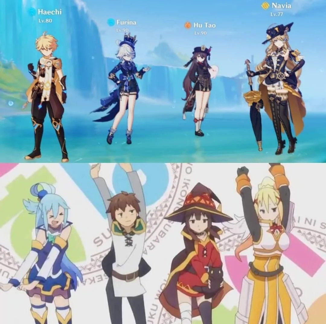 Same picture different font Genshin Impact | HoYoLAB