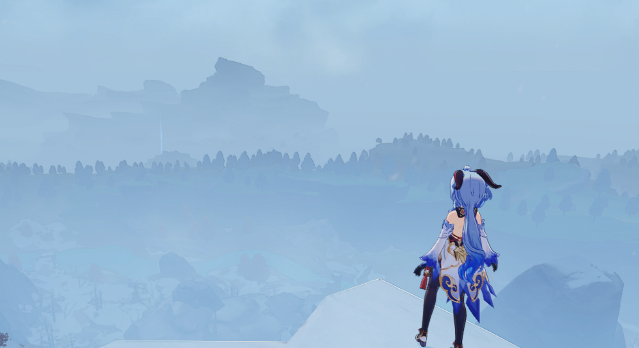 Dragonspine is really beautiful when it isn't killing you Genshin ...