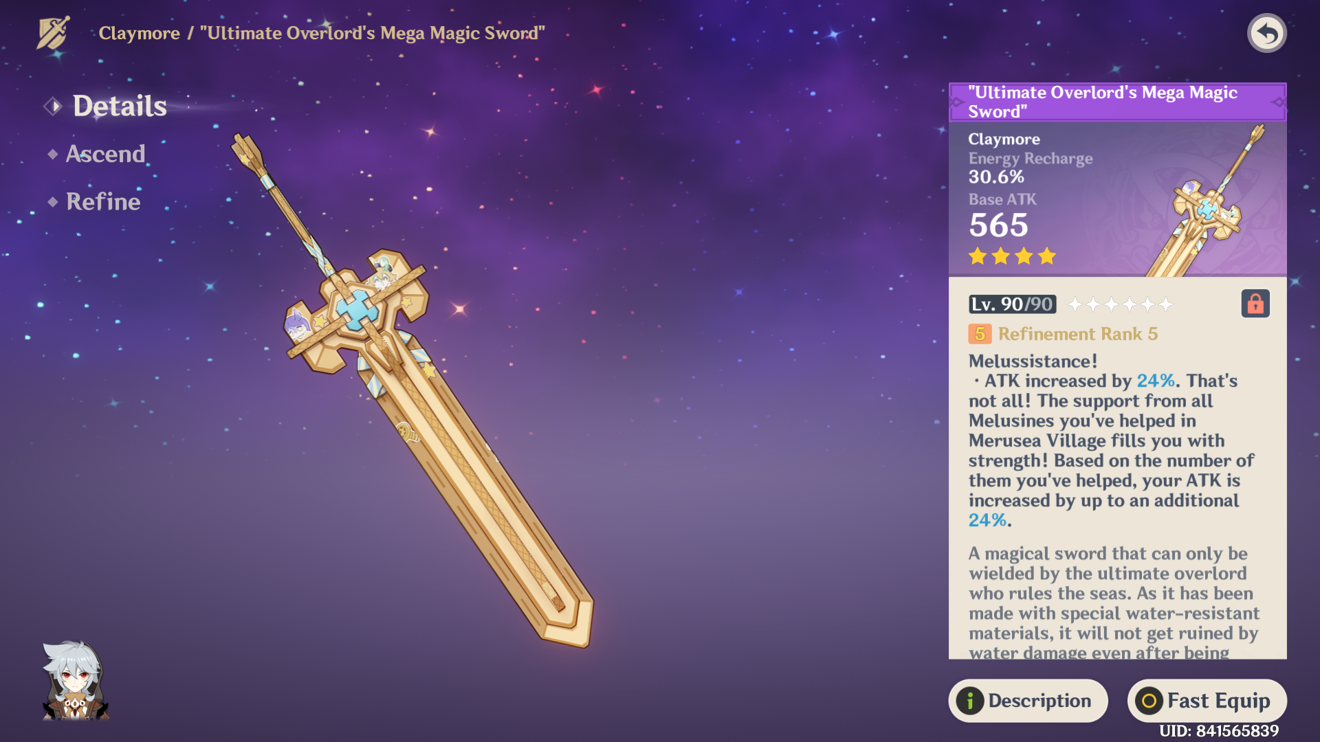 Ultimate Overlord’s Mega Magic Sword R5 Genshin Impact | HoYoLAB