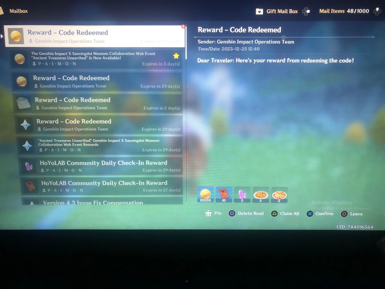 Redemption codes Genshin Impact | HoYoLAB