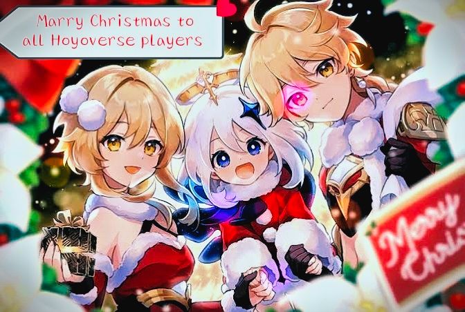 MARRY CHRISTMAS TO ALL OF YOU 🎄🎁🎁 Genshin Impact | HoYoLAB