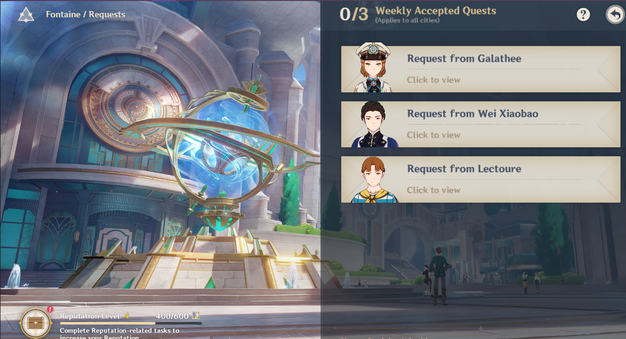 week #10: Fontaine's Reputation Level : Pacifist Genshin Impact | HoYoLAB