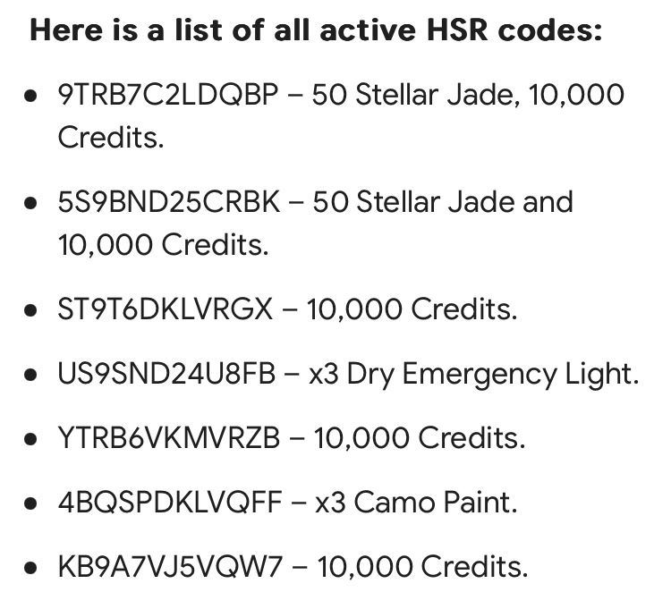 Active HSR codes! Honkai: Star Rail | HoYoLAB