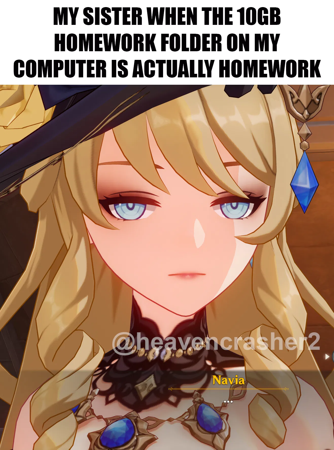 She wanted to see a collection of her pics Genshin Impact | HoYoLAB