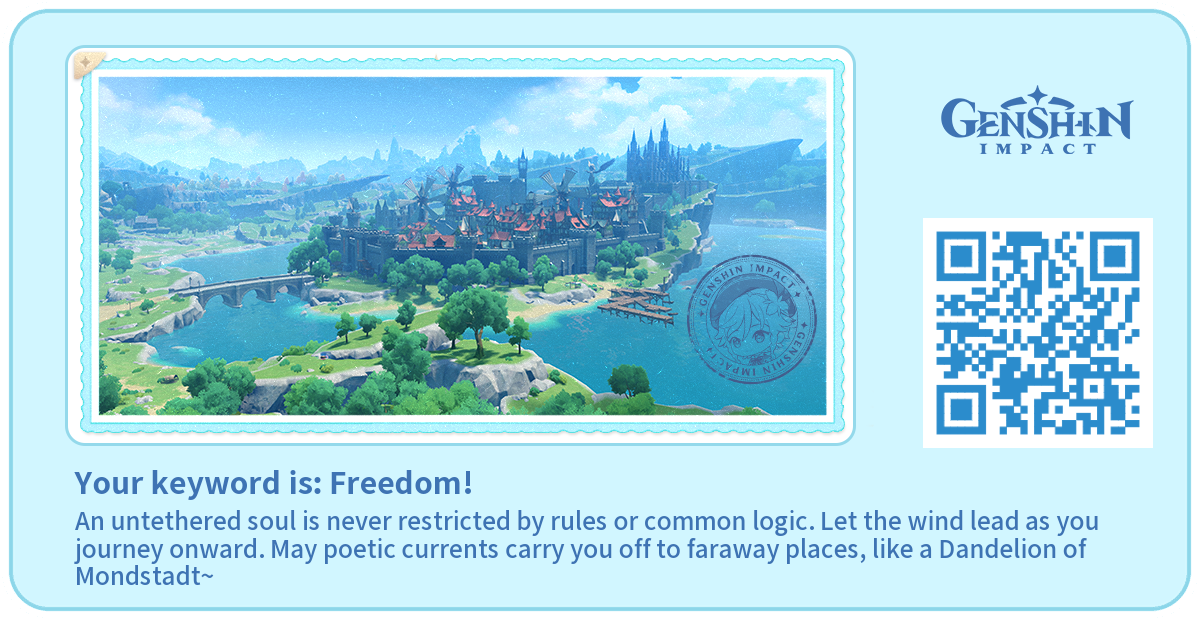 Wind guides me. Genshin Impact | HoYoLAB