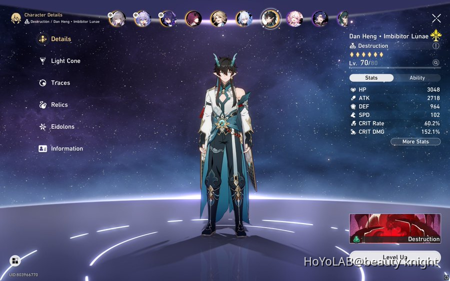 NEVER GONNA REGRET PULLING FOR DHIL CAUSE LOOK AT HIS STATS LMAO Honkai ...