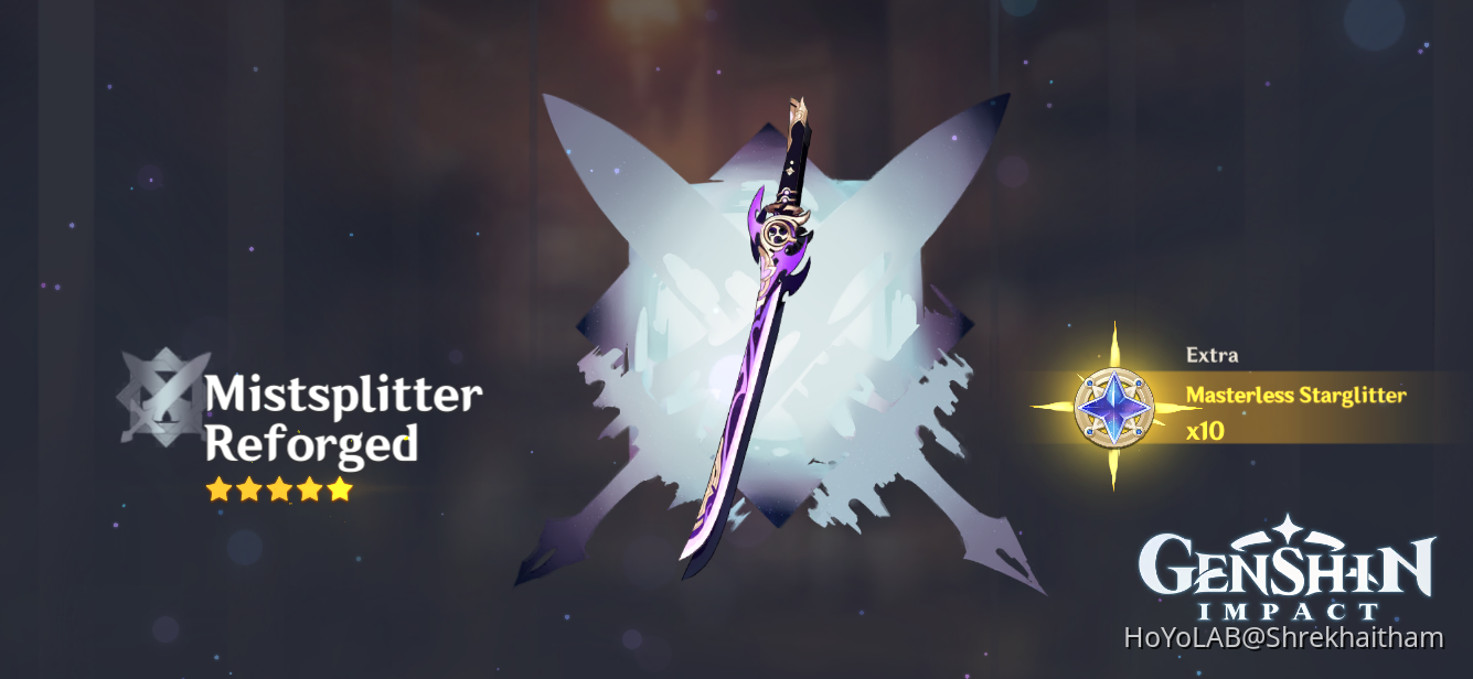 today's rolls, I got one of the 5 star banner weapons! I hope I get the ...