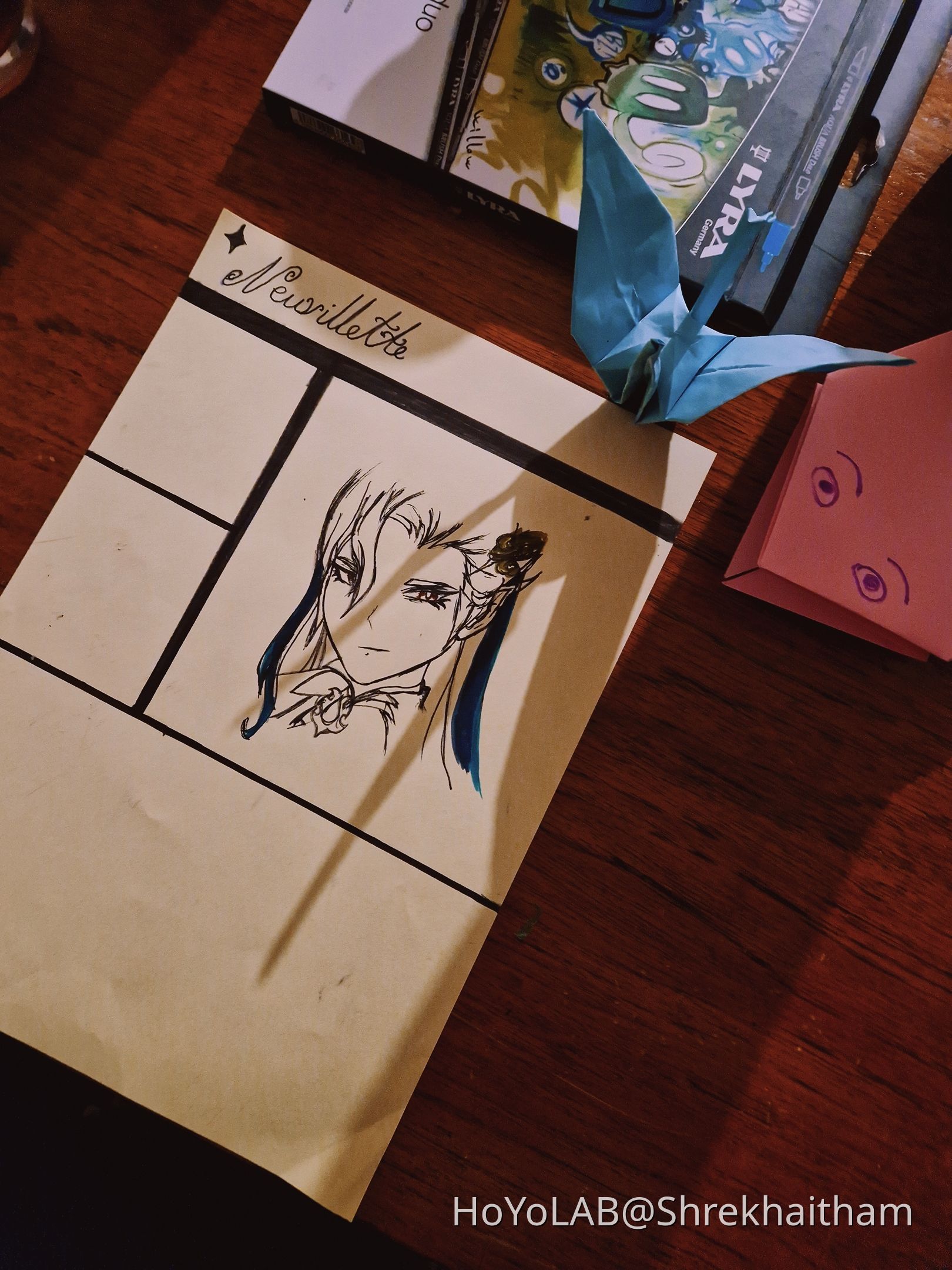 in the middle of doing a small Neuvillette comic! plus meet my hydro ...