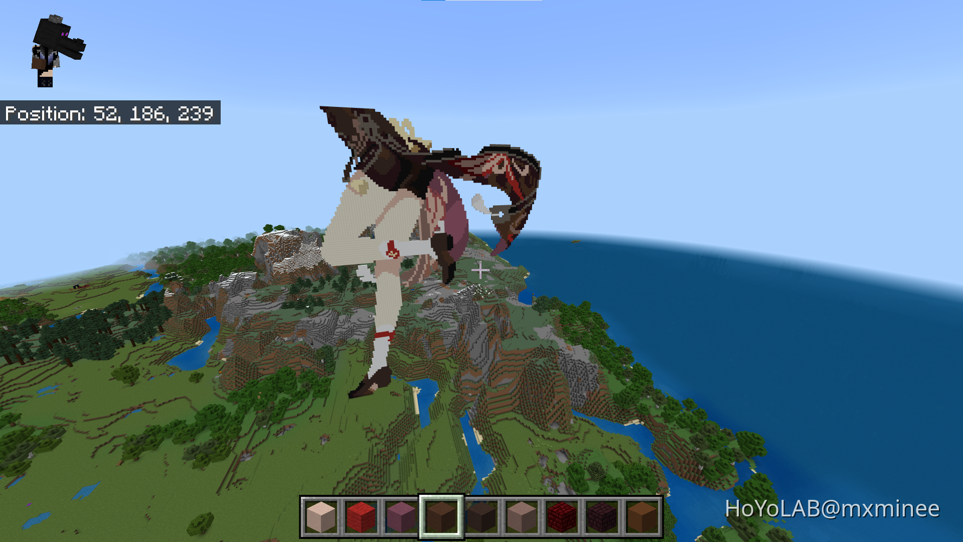 WIP Hu Tao Minecraft Day 2! ♡^ ^♡ (Now Finished) Genshin Impact | HoYoLAB