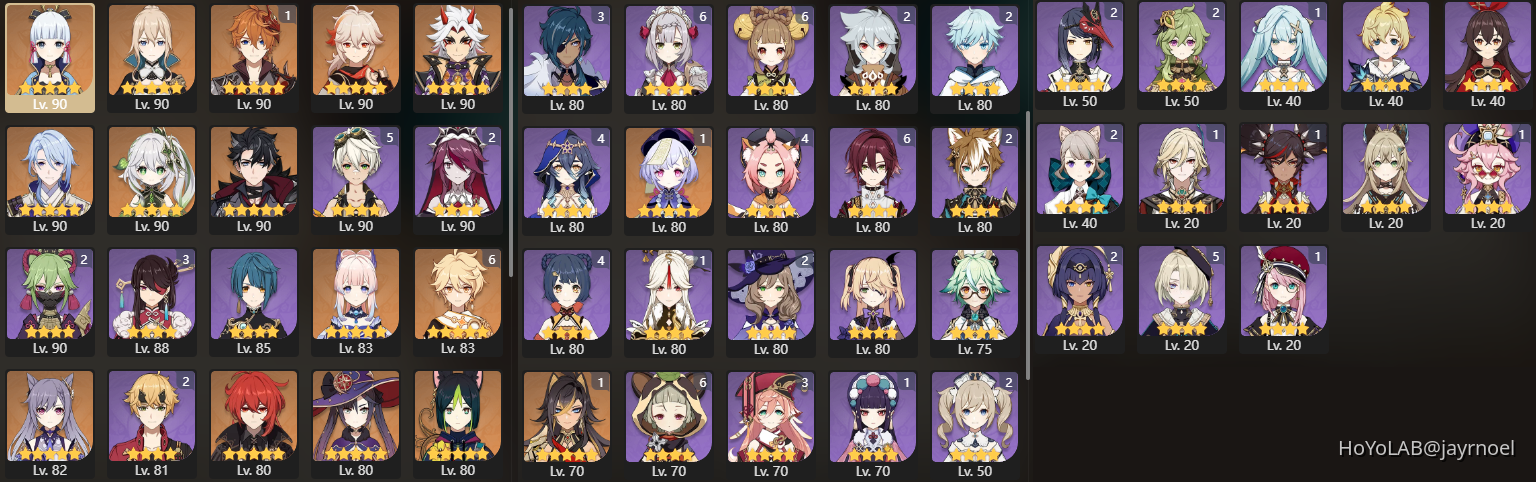 I now have every 5 star standard and 4 star characters Genshin Impact ...