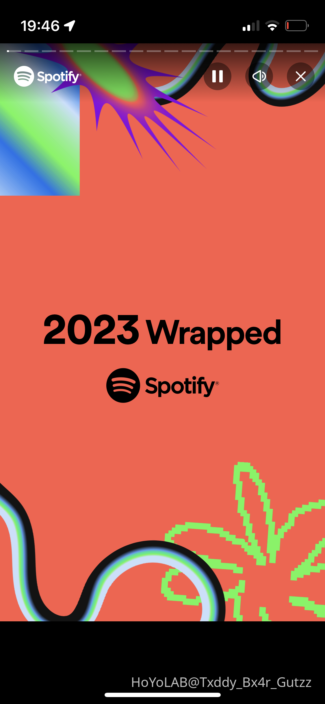 Spotify wrapped on my alt account | HoYoLAB