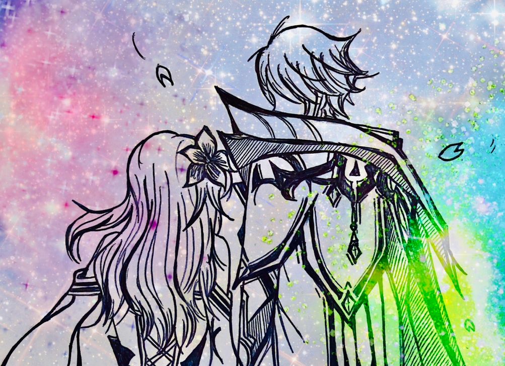 hailumi is here! finally got time to drawing them both 🤍 Genshin Impact ...