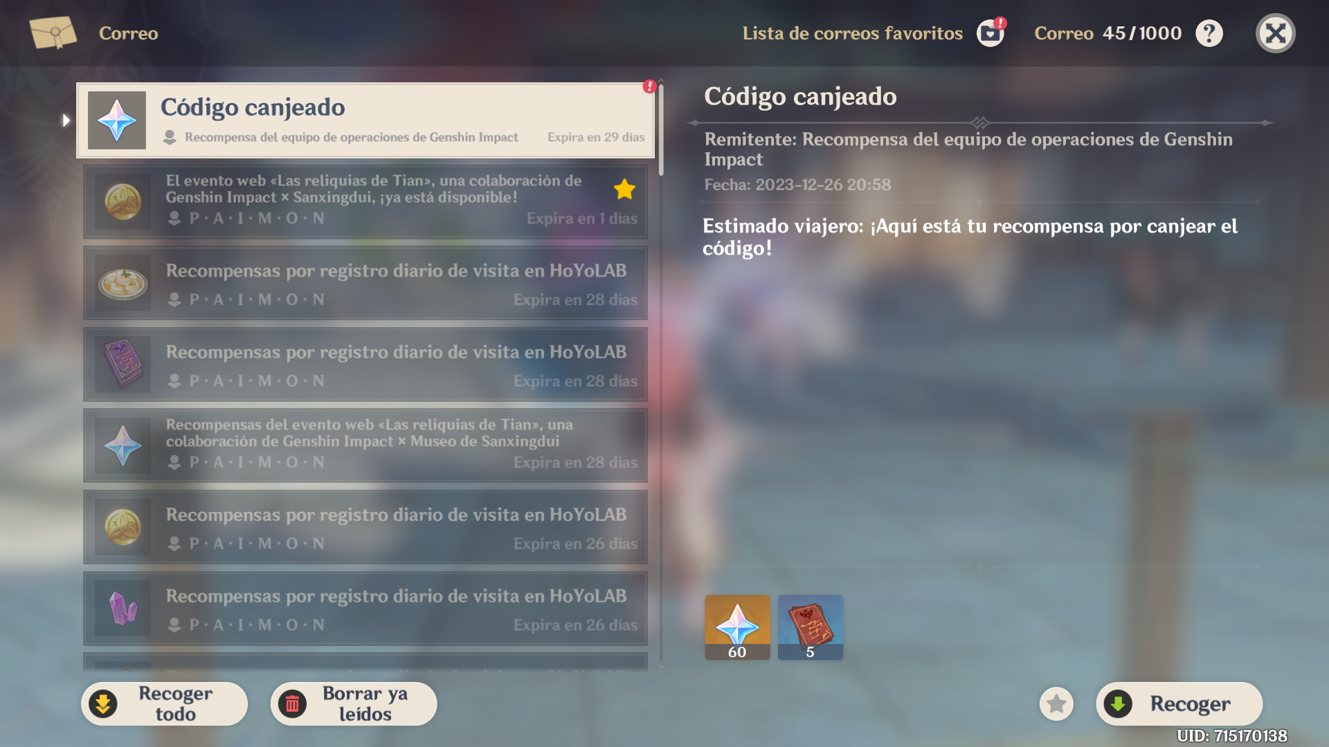 💠Nuevo Código De Protogemas💠 60 Protogemas Genshin Impact | HoYoLAB