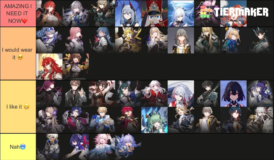 HSR character hairstyles tier list Honkai: Star Rail | HoYoLAB