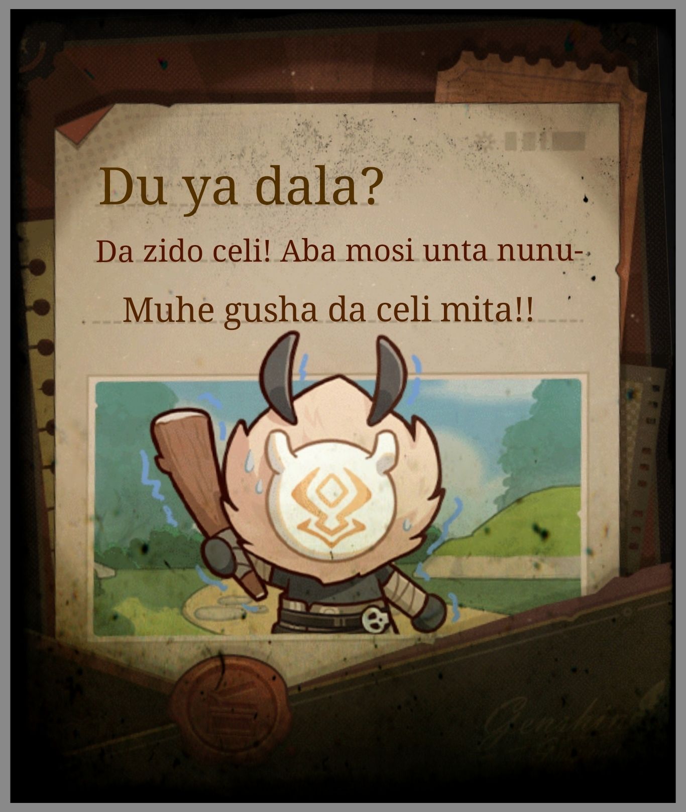 Invitation in Hilichurls Language Genshin Impact | HoYoLAB