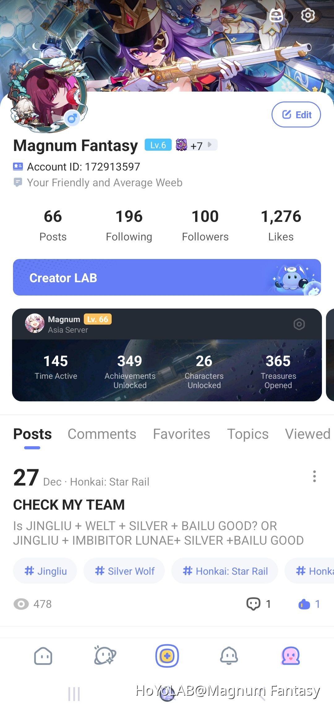 100 Follower Milestone | HoYoLAB