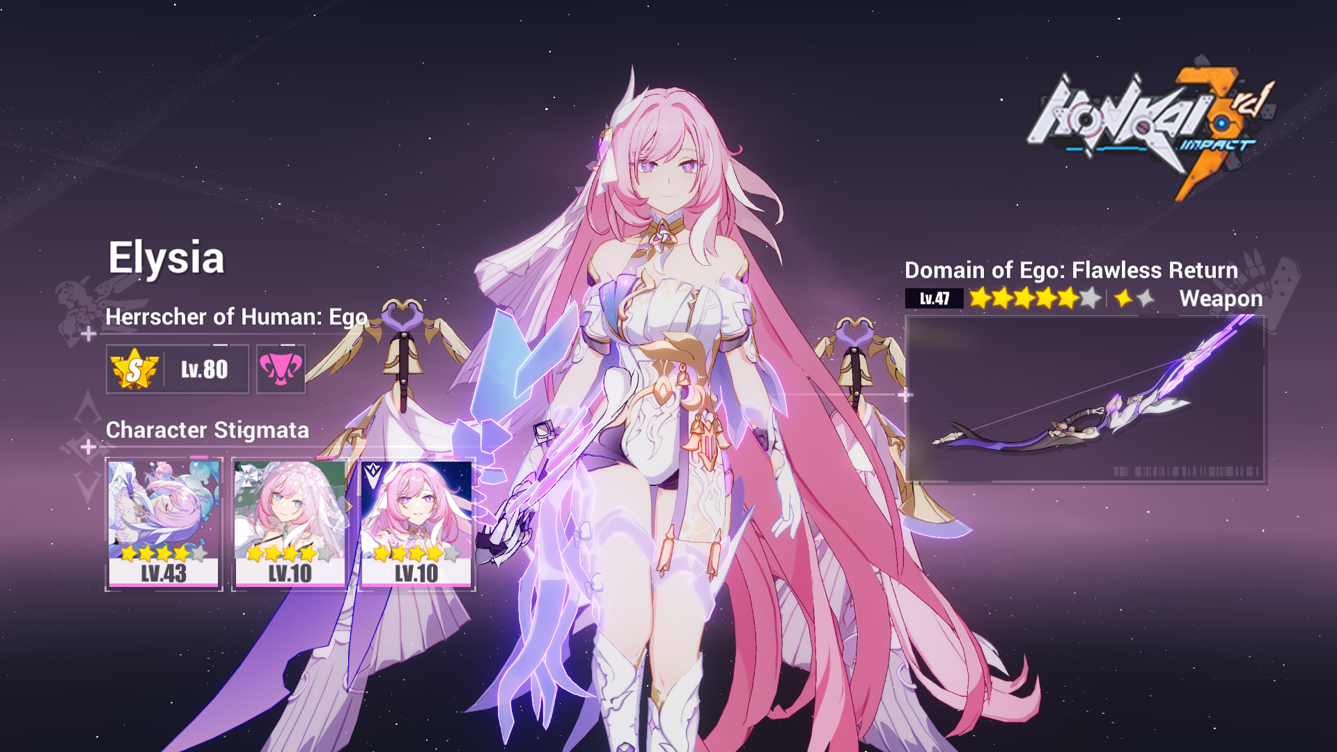 the all savings for elysia and her set deserved ️ Honkai Impact 3rd ...