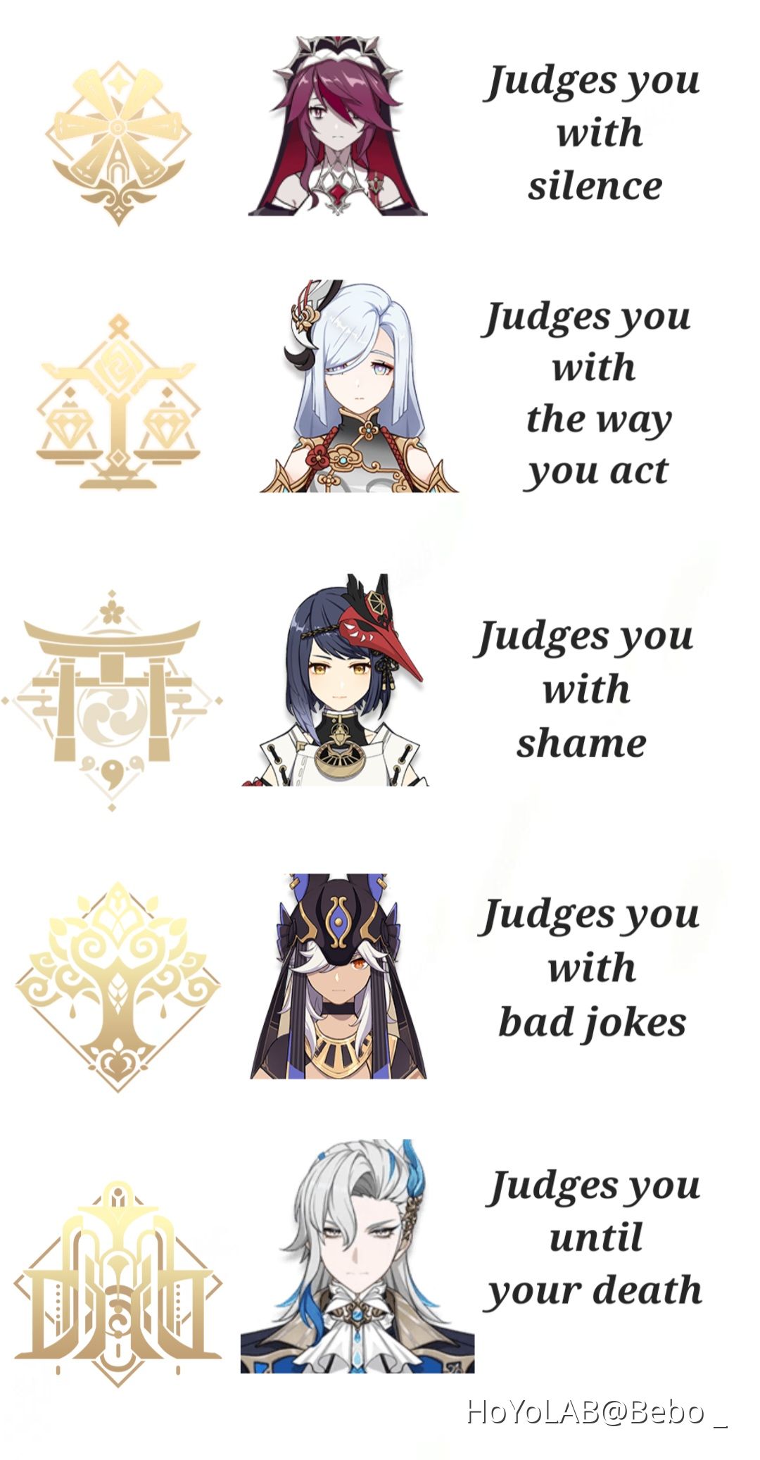 They all judge Genshin Impact | HoYoLAB