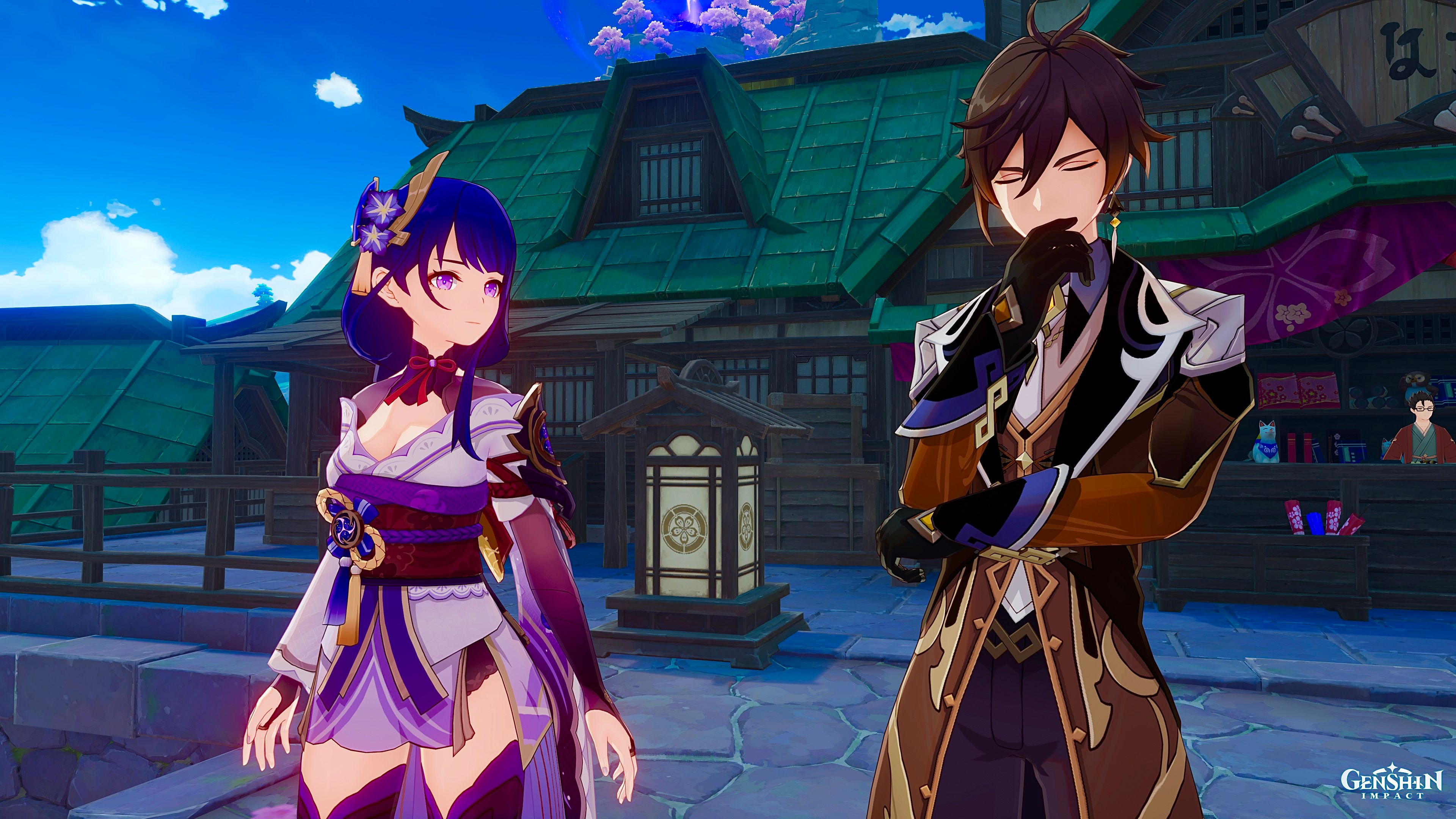 Raiden Shogun (😶?) and Zhongli (🤔) Genshin Impact | HoYoLAB