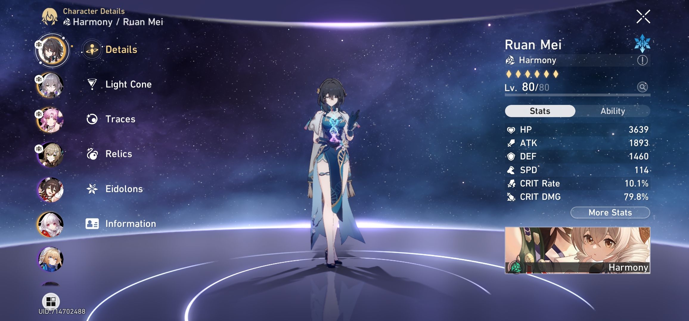 Ruan Mei build progress Honkai: Star Rail | HoYoLAB