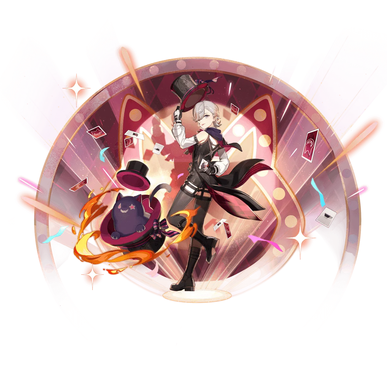 Lyney with Lynette’s color palette Genshin Impact | HoYoLAB