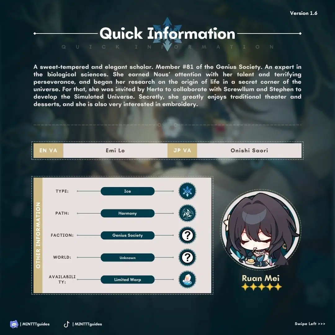 RUAN MEI - BUILD GUIDE (V1.6) | HONKAI: STAR RAIL Honkai: Star Rail ...