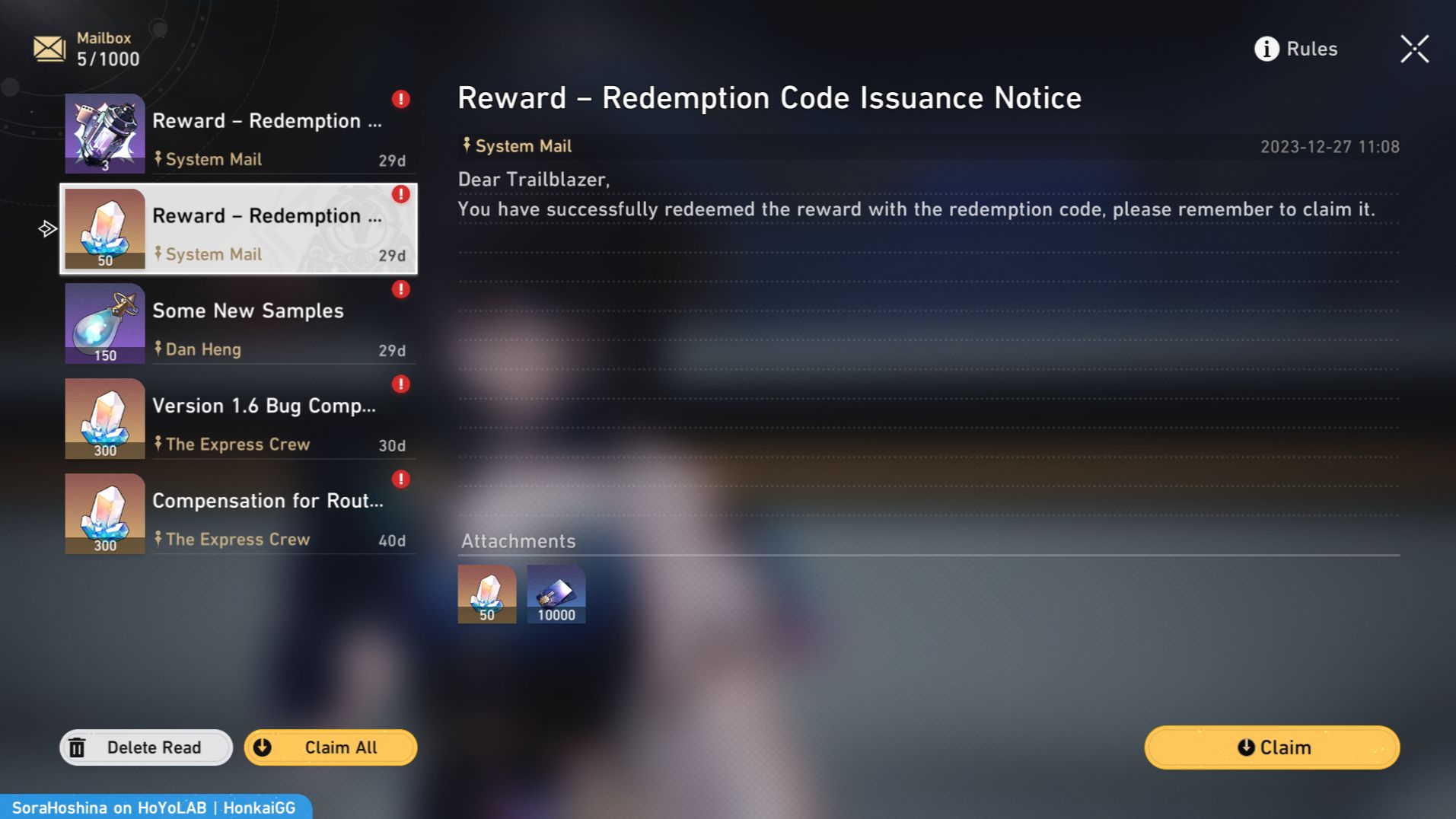 [Star Rail 1.6] 2 New Redemption Codes | 50 Stellar Jades (Phase 1 ...