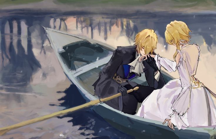 Abby's Princess, Lumine and Dain as her knight.