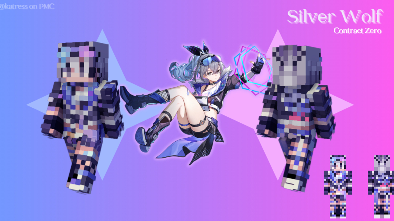 Silver Wolf Minecraft skin! [ ~ Silver Wolf ] Honkai: Star Rail | HoYoLAB