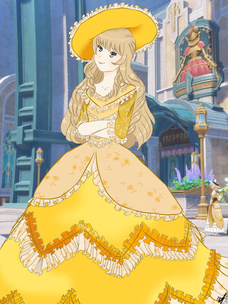 My first drawing of Navia in an outfit Genshin Impact | HoYoLAB