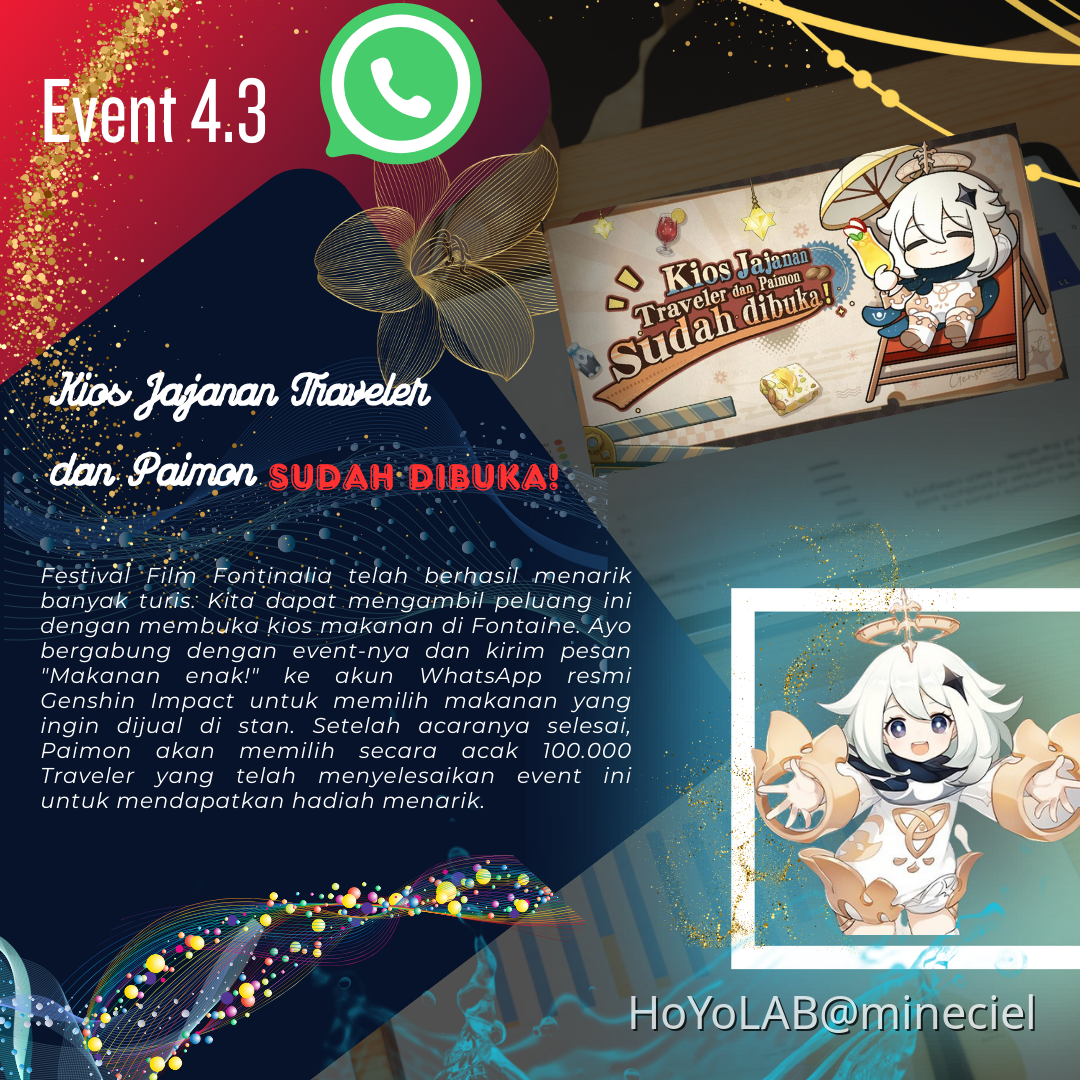 (ID) Versi 4.3 (Panduan Event Web) - Kios Jajanan Traveler dan Paimon Sudah Dibuka! | Undian 100 ...